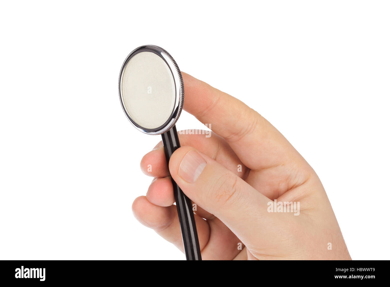 Stethoscope in hand Stock Photo - Alamy