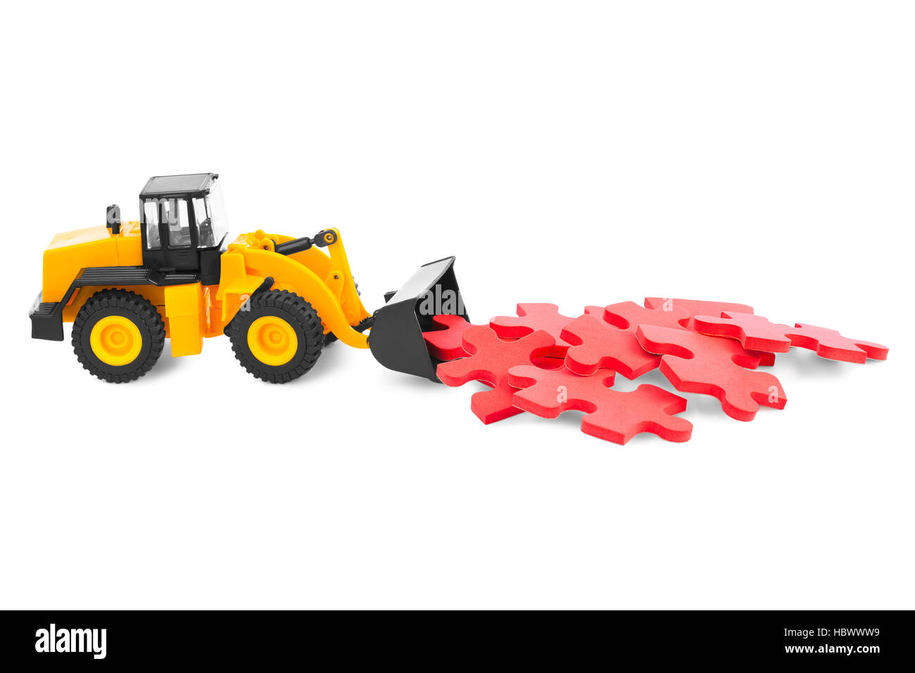 Backhoe loader Cut Out Stock Images & Pictures - Alamy
