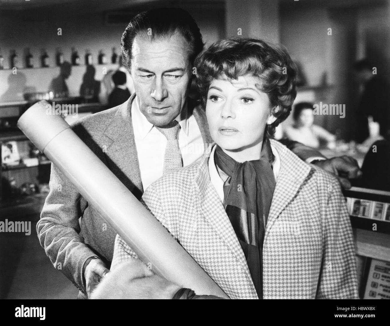 THE HAPPY THIEVES, from left, Rex Harrison, Rita Hayworth, 1961 Stock ...