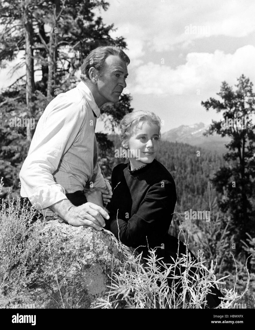 THE HANGING TREE, Gary Cooper, Maria Schell, 1959 Stock Photo - Alamy