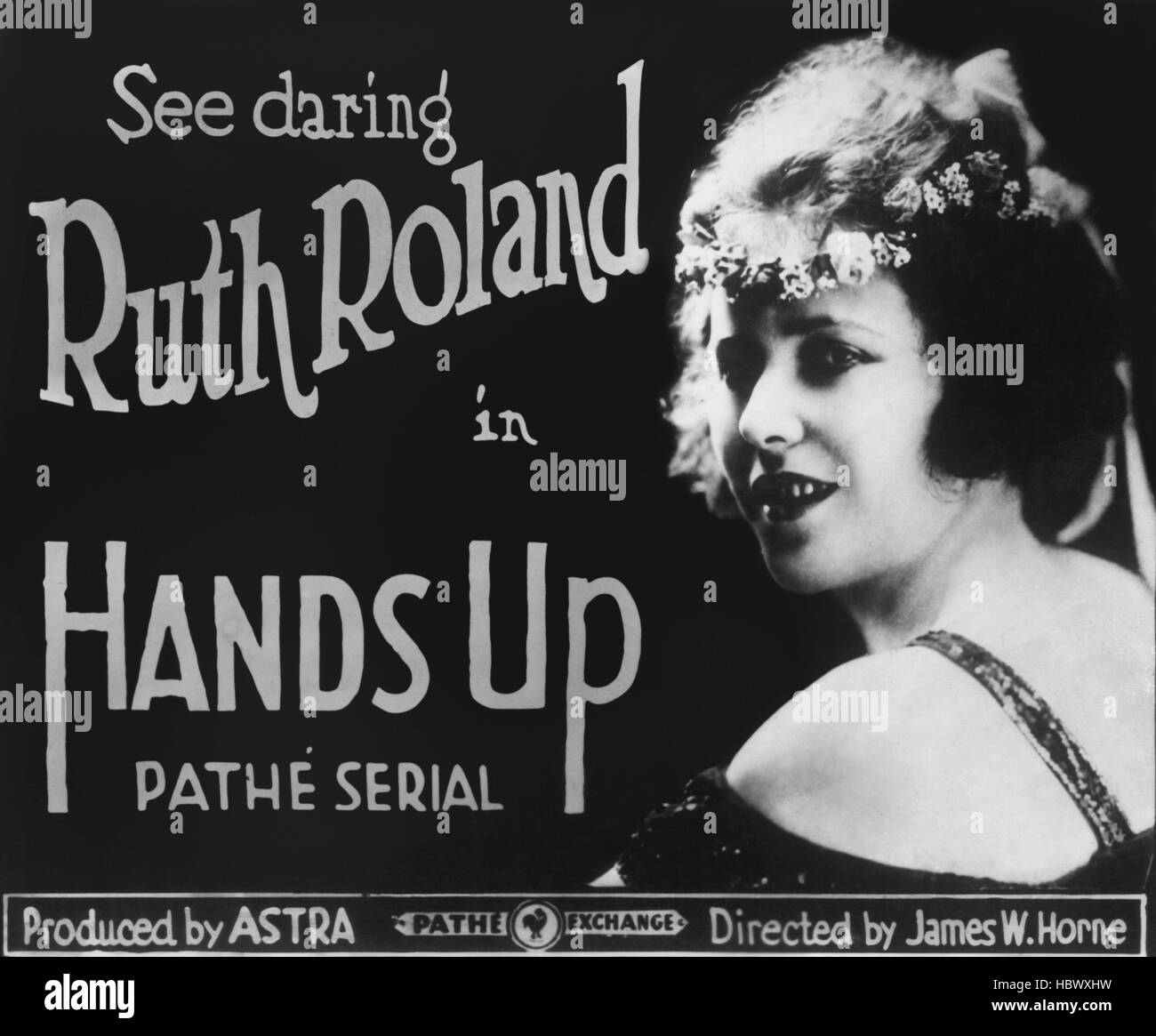 HANDS UP, title card, Ruth Roland, 1918 Stock Photo - Alamy
