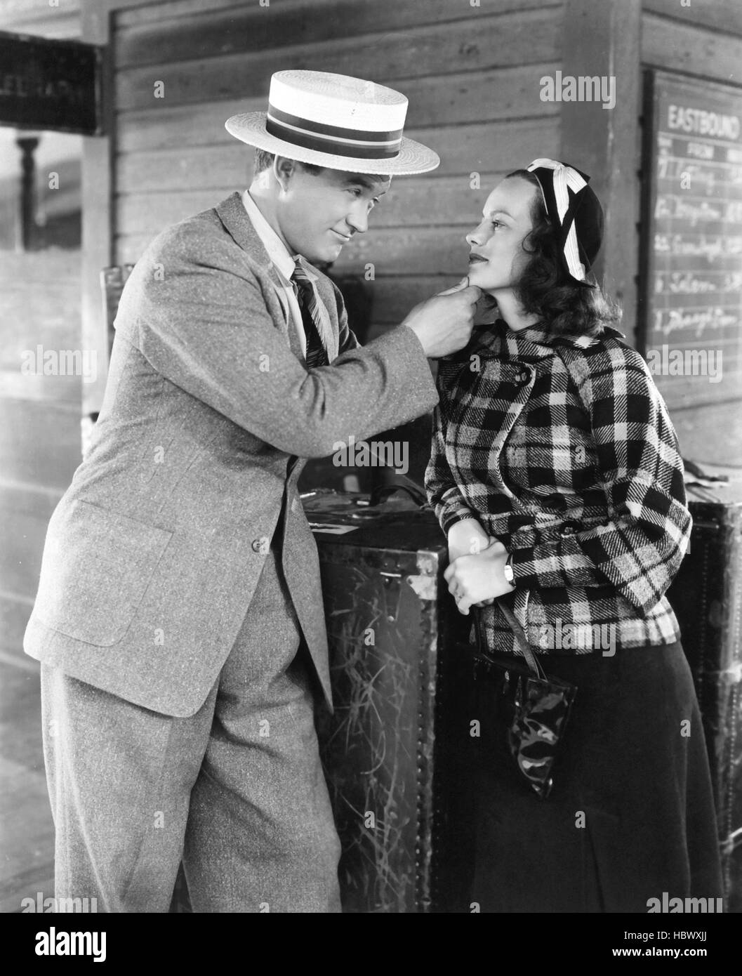 THE HARD WAY, from left: Dennis Morgan, Faye Emerson, 1943 Stock Photo ...