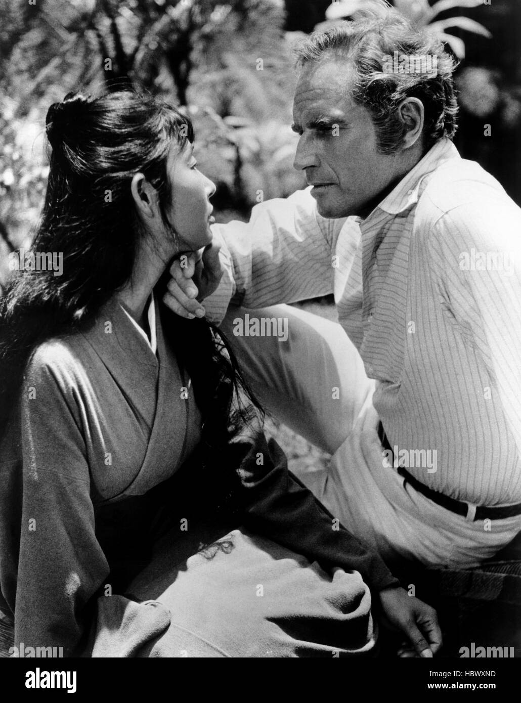 THE HAWAIIANS, from left, Tina Chen, Charlton Heston, 1970 Stock Photo ...