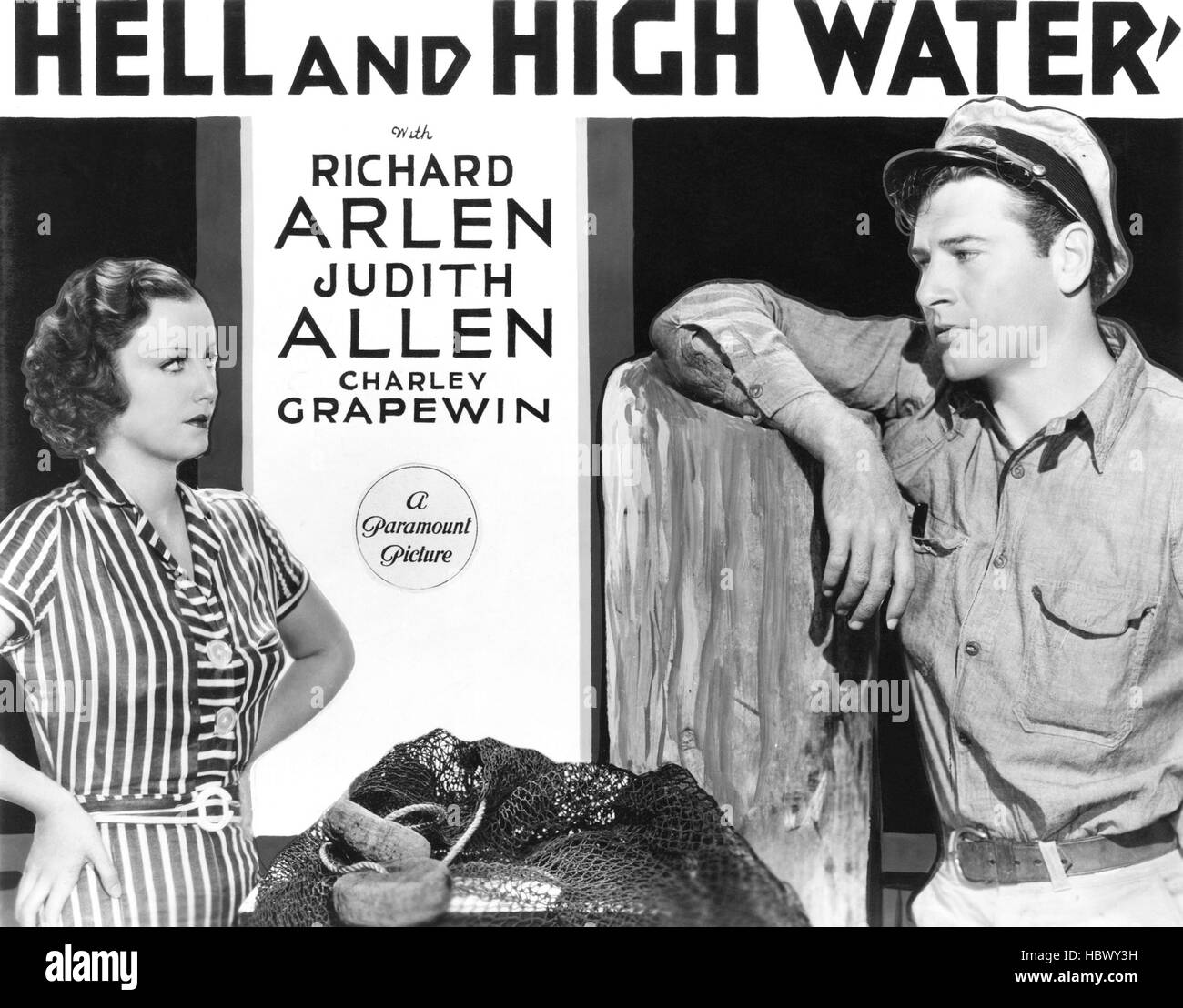 HELL AND HIGH WATER, US lobbycard, from left: Judith Allen, Richard ...