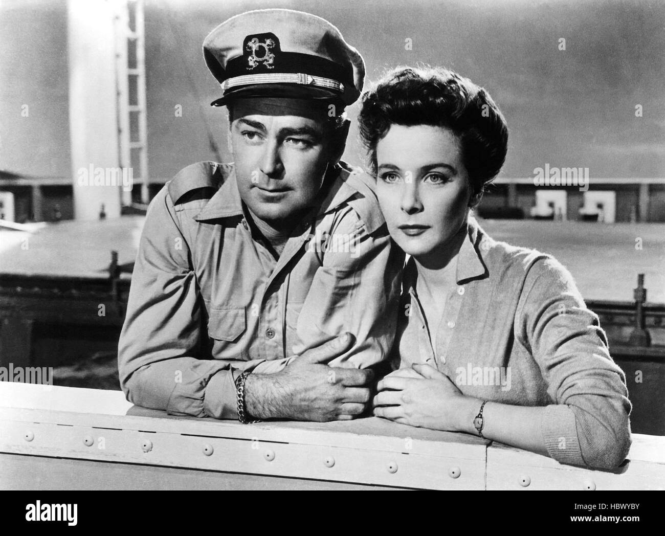 HELL BELOW ZERO, Alan Ladd, Joan Tetzel, 1954 Stock Photo - Alamy