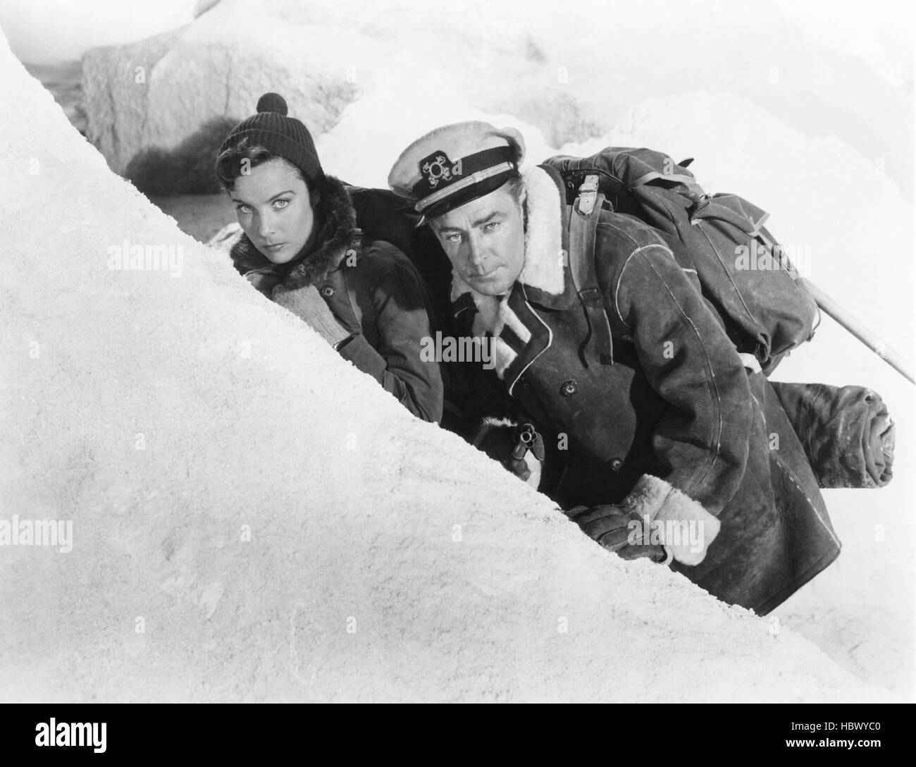HELL BELOW ZERO, Joan Tetzel, Alan Ladd, 1954 Stock Photo - Alamy