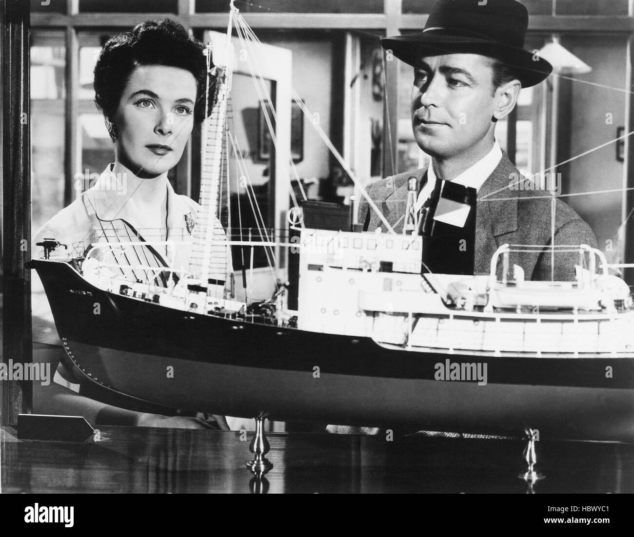 HELL BELOW ZERO, Joan Tetzel, Alan Ladd, 1954 Stock Photo - Alamy