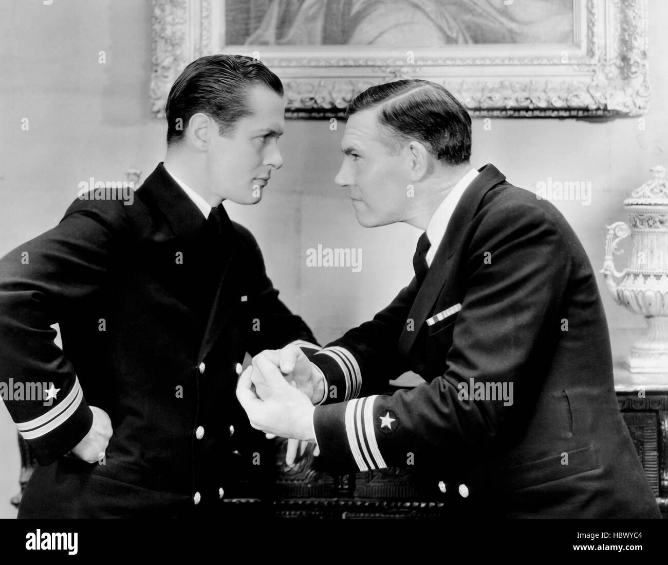 HELL BELOW, Robert Montgomery, Walter Huston, 1933 Stock Photo - Alamy