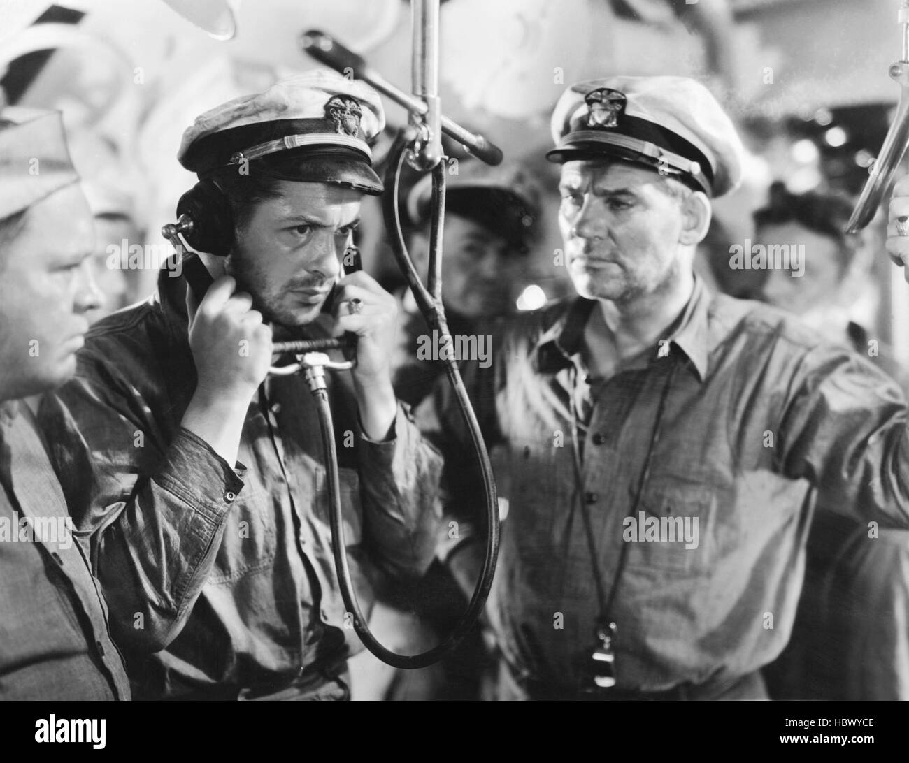 HELL BELOW, from left, Robert Montgomery, Walter Huston, 1933 Stock ...