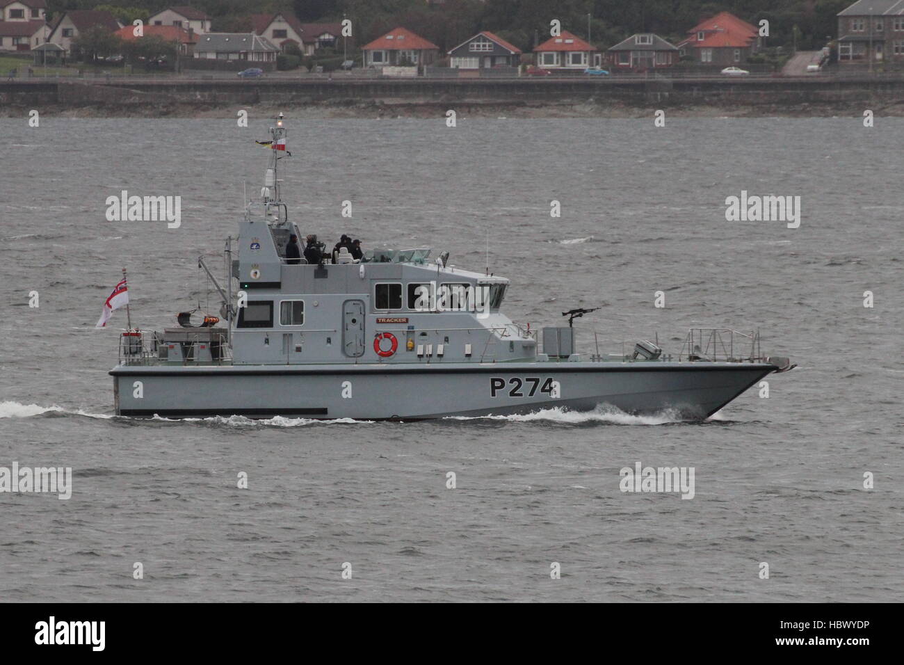 HMS Tracker (P274), an Archer-class (or P2000) patrol boat of the Royal ...