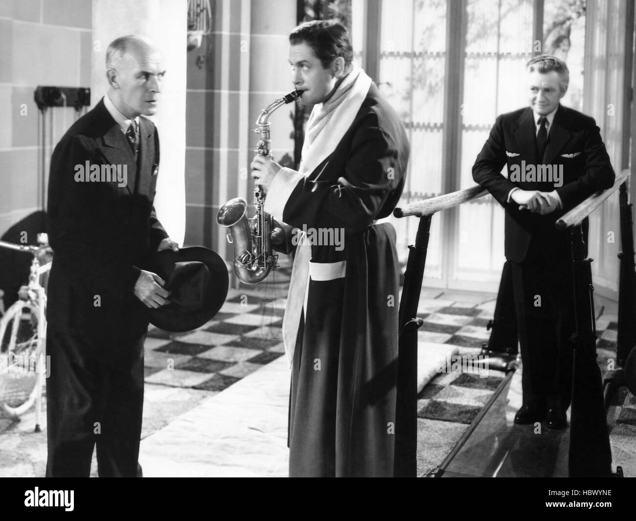 HERE COMES MR. JORDAN, from left: James Gleason, Robert Montgomery ...
