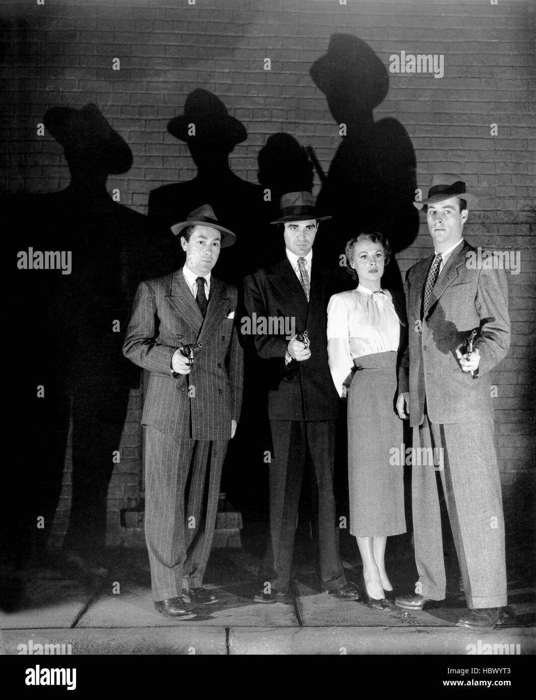 HIGHWAY 301, from left, Wally Cassell, Steve Cochran, Virginia Grey ...