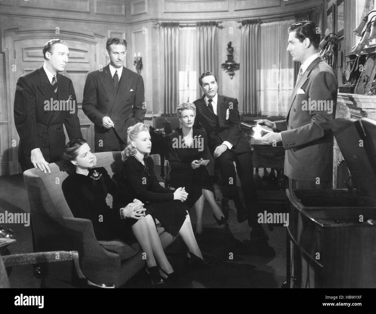 THE HIDDEN HAND, standing rear from left: Tom Stevenson, Frank Wilcox ...