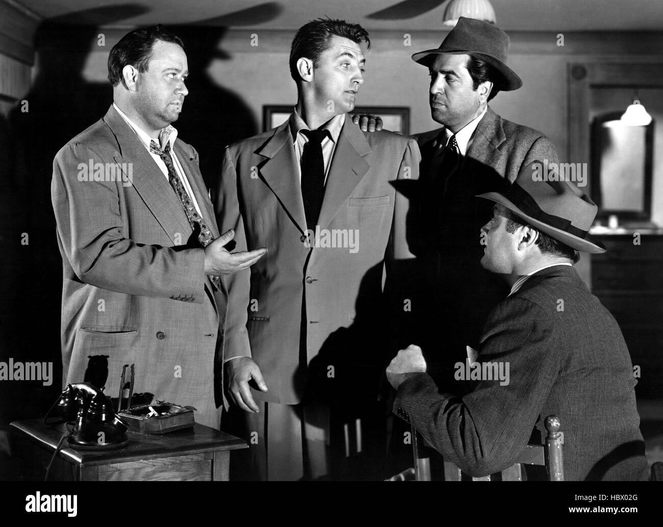 HIS KIND OF WOMAN, Tol Avery, Robert Mitchum, Peter Brocco, Charles ...