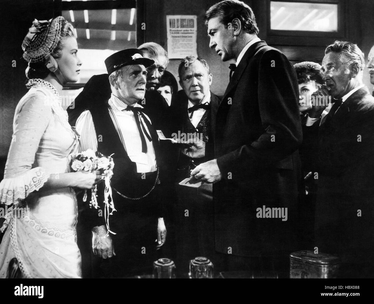 HIGH NOON, Grace Kelly, Lon Chaney Jr. (third from left), Thomas ...