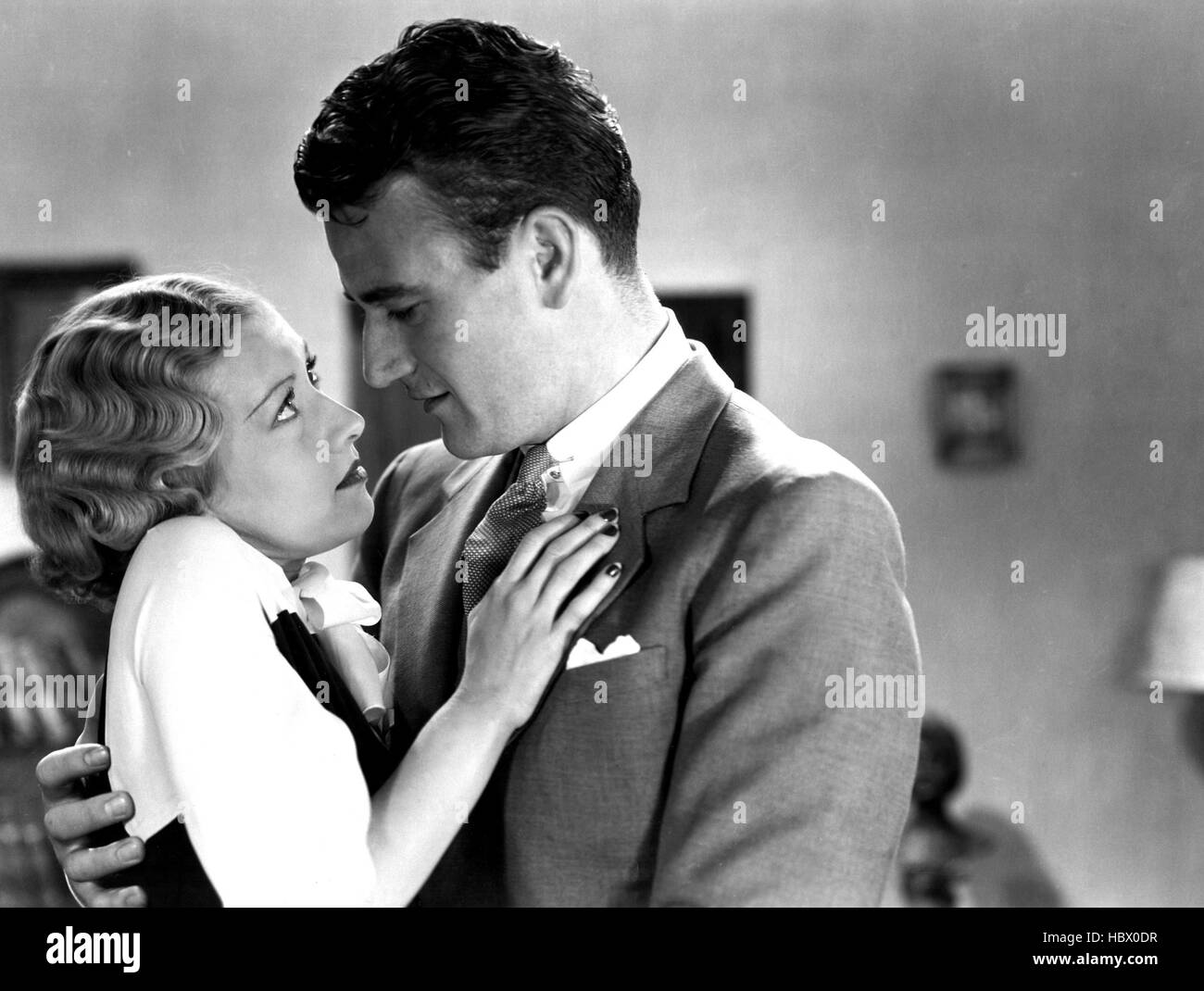 HIS PRIVATE SECRETARY, Evalyn Knapp, John Wayne, 1933 Stock Photo - Alamy