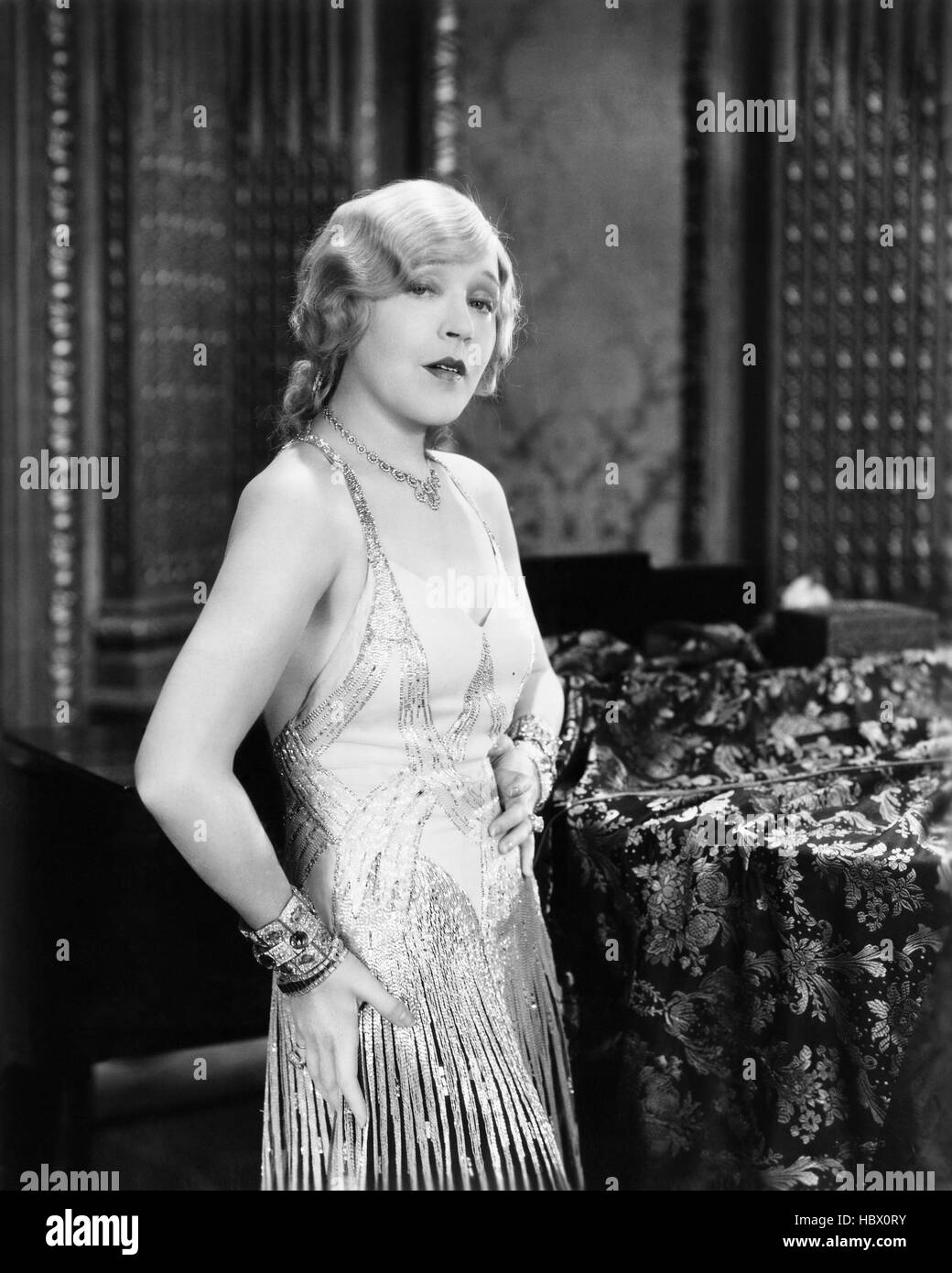 HIGH STAKES, Mae Murray, in a gown by Max Ree, 1931 Stock Photo - Alamy