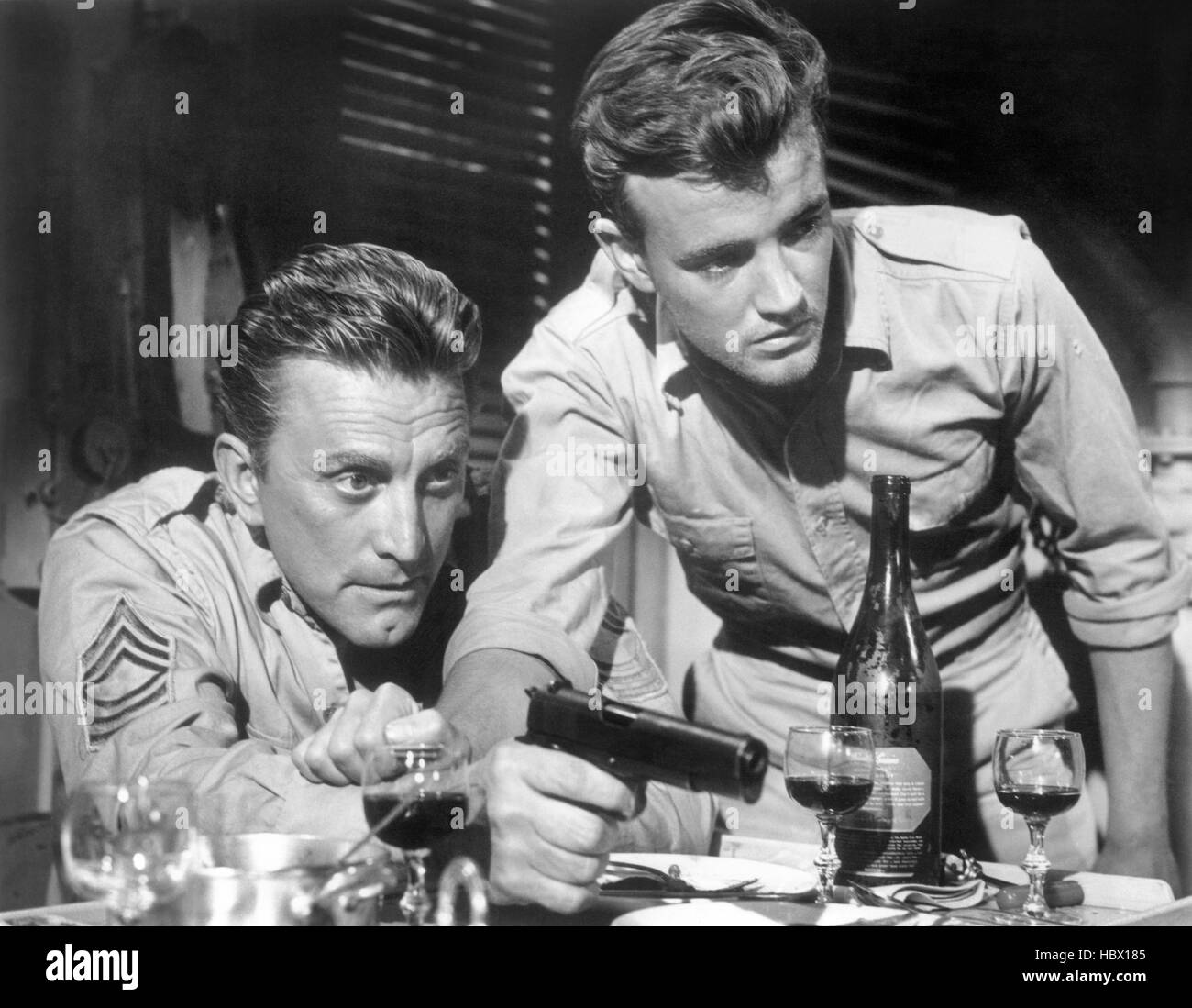 THE HOOK, from left: Kirk Douglas, Robert Walker Jr., 1963 Stock Photo ...