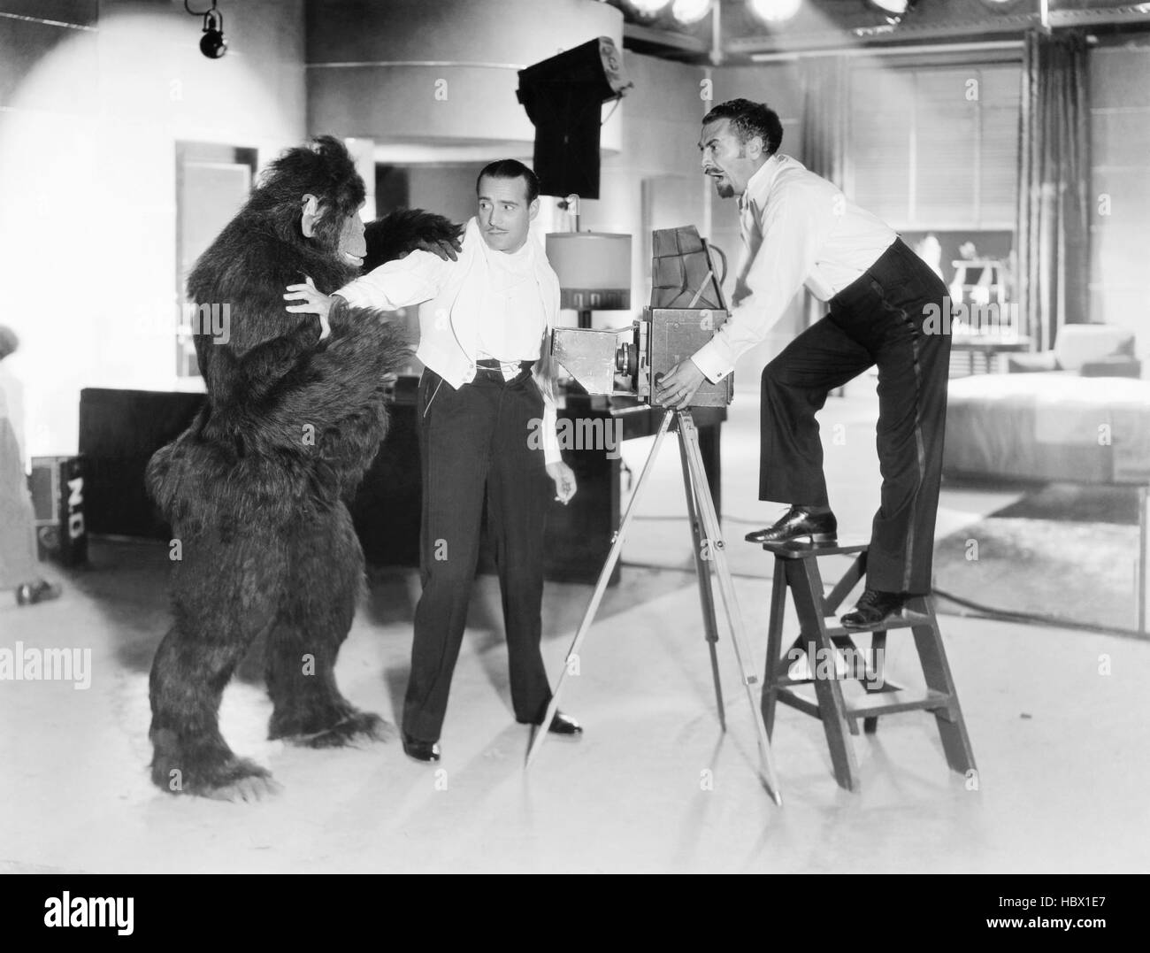 HOLLYWOOD PARTY, an unwelcome visitor interrupts Jack Pearl taking Ben ...