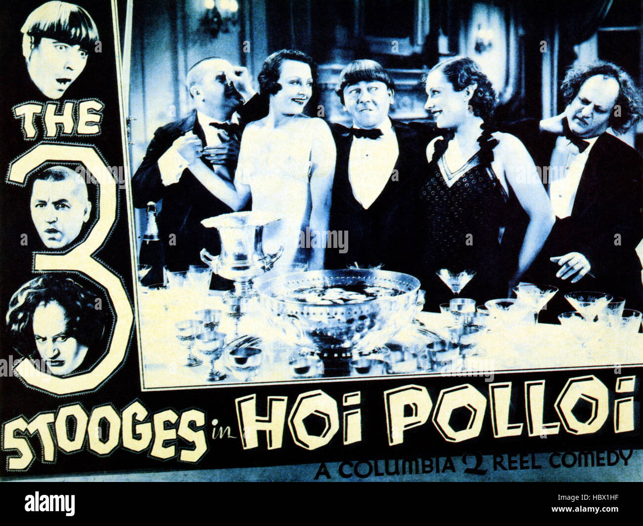 HOI POLLOI, from left: Curly Howard, Betty McMahon, Moe Howard, Phyllis ...