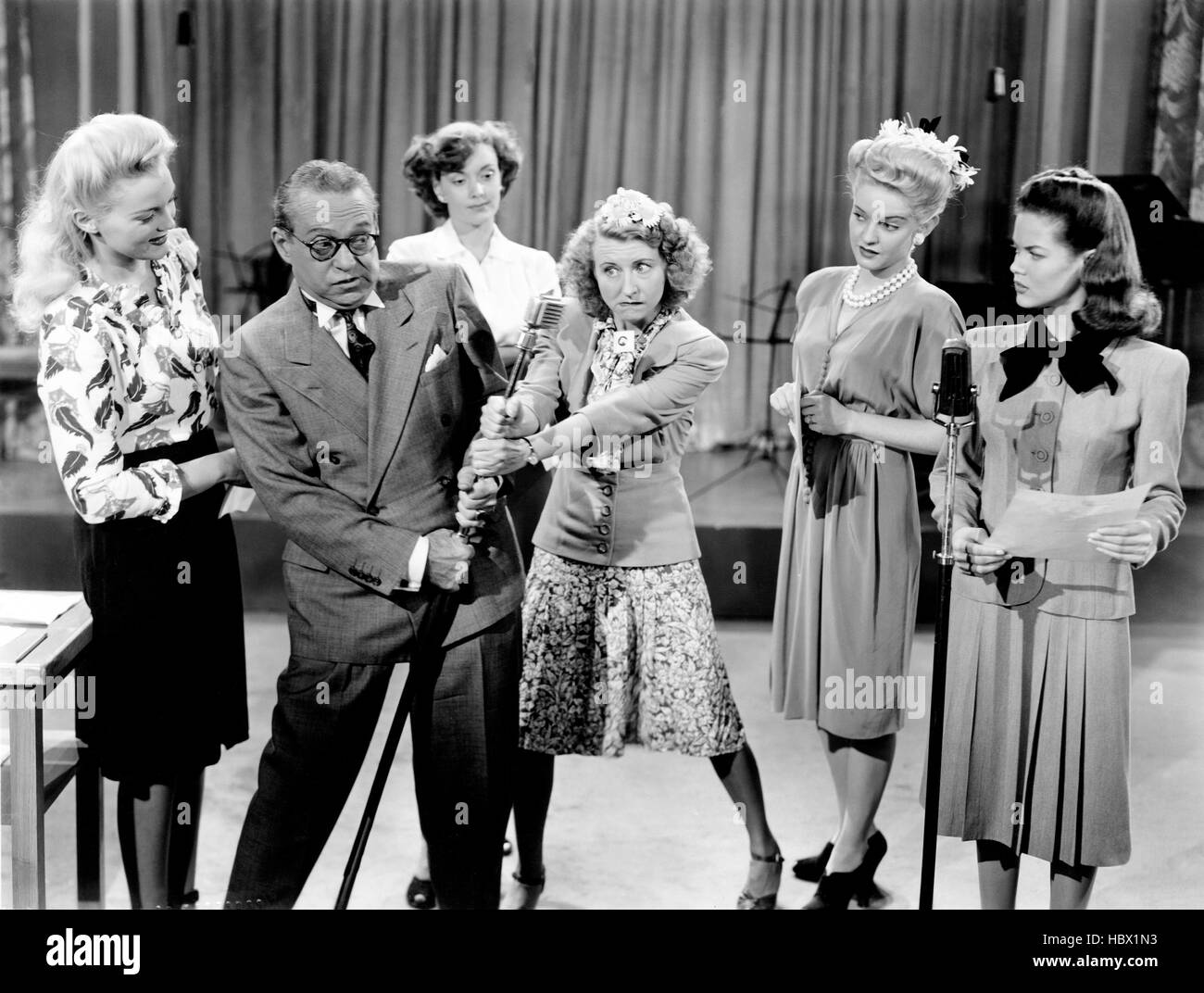 HOT RHYTHM, from left, front, Harry Langdon, Irene Ryan, Dona Drake ...