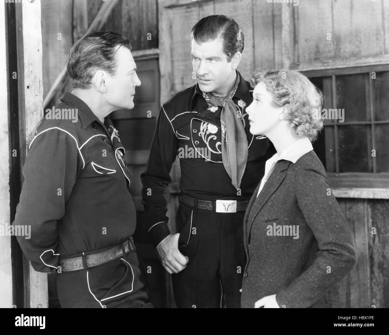 HOLLYWOOD ROUND-UP, from left: Buck Jones, Grant Withers, Helen ...
