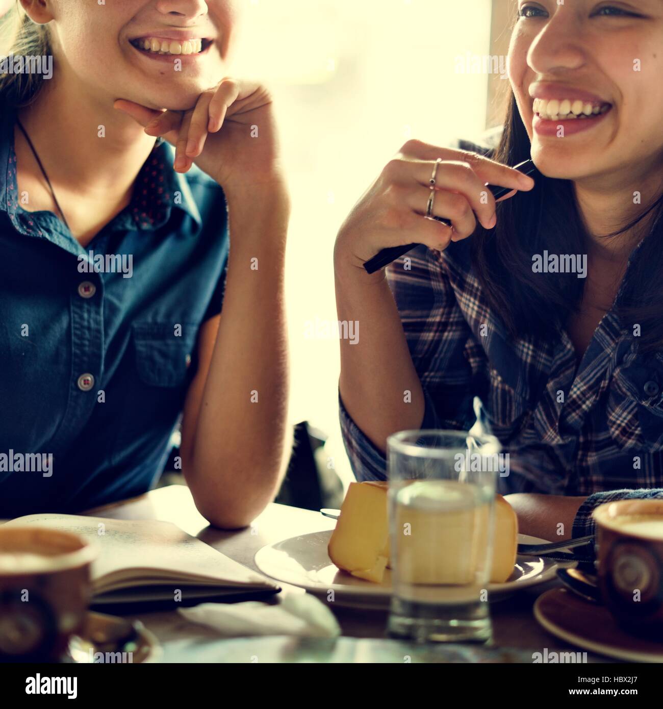 Group Of People Drinking Coffee Concept Stock Photo - Alamy