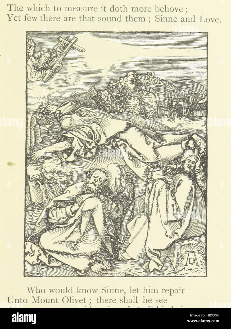 The image shows engravings inspired by Albrecht Dürer, illustrating ...