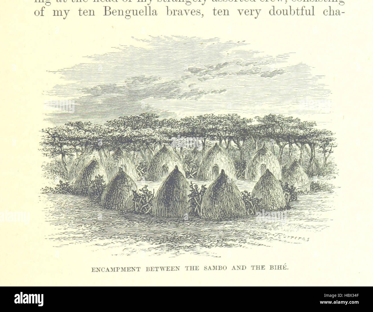This page from 'Great Explorers of Africa' illustrates explorers, their ...