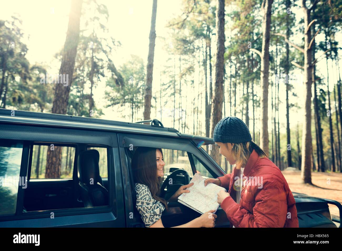 Woman Adventure Get Lost Location Destination Concept Stock Photo - Alamy