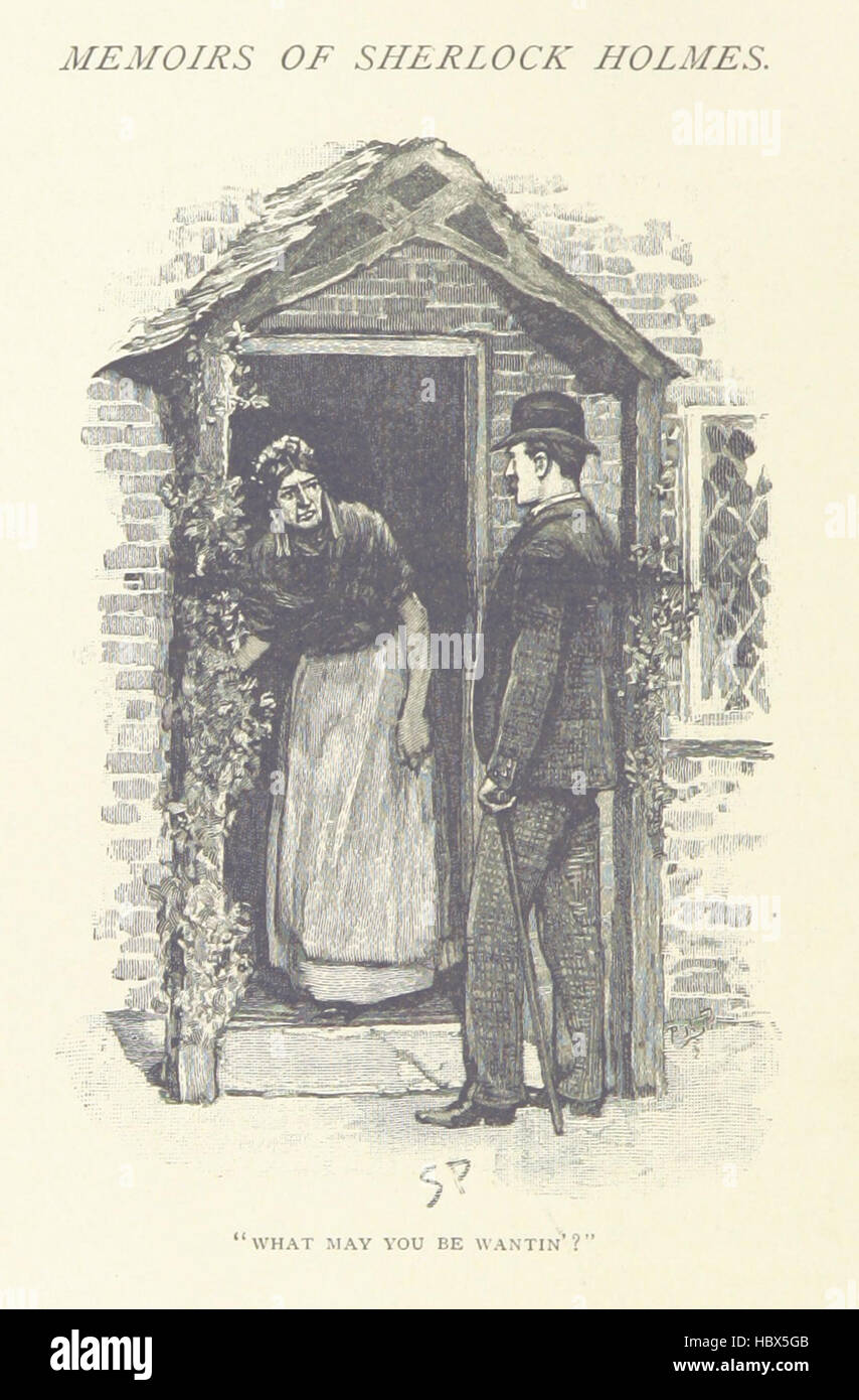An image from 'The Memoirs of Sherlock Holmes', the famous detective ...