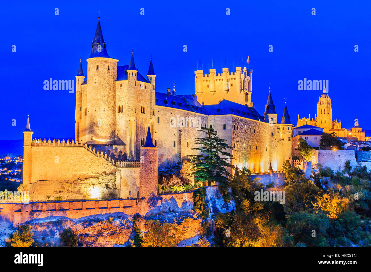 Segovia, Spain. The Alcazar of Segovia. Castilla y Leon Stock Photo - Alamy