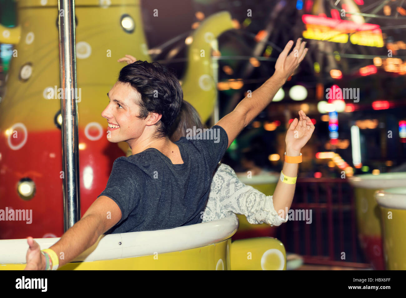 Amusement Carnival Theme Park Funfair Festival Concept Stock Photo - Alamy