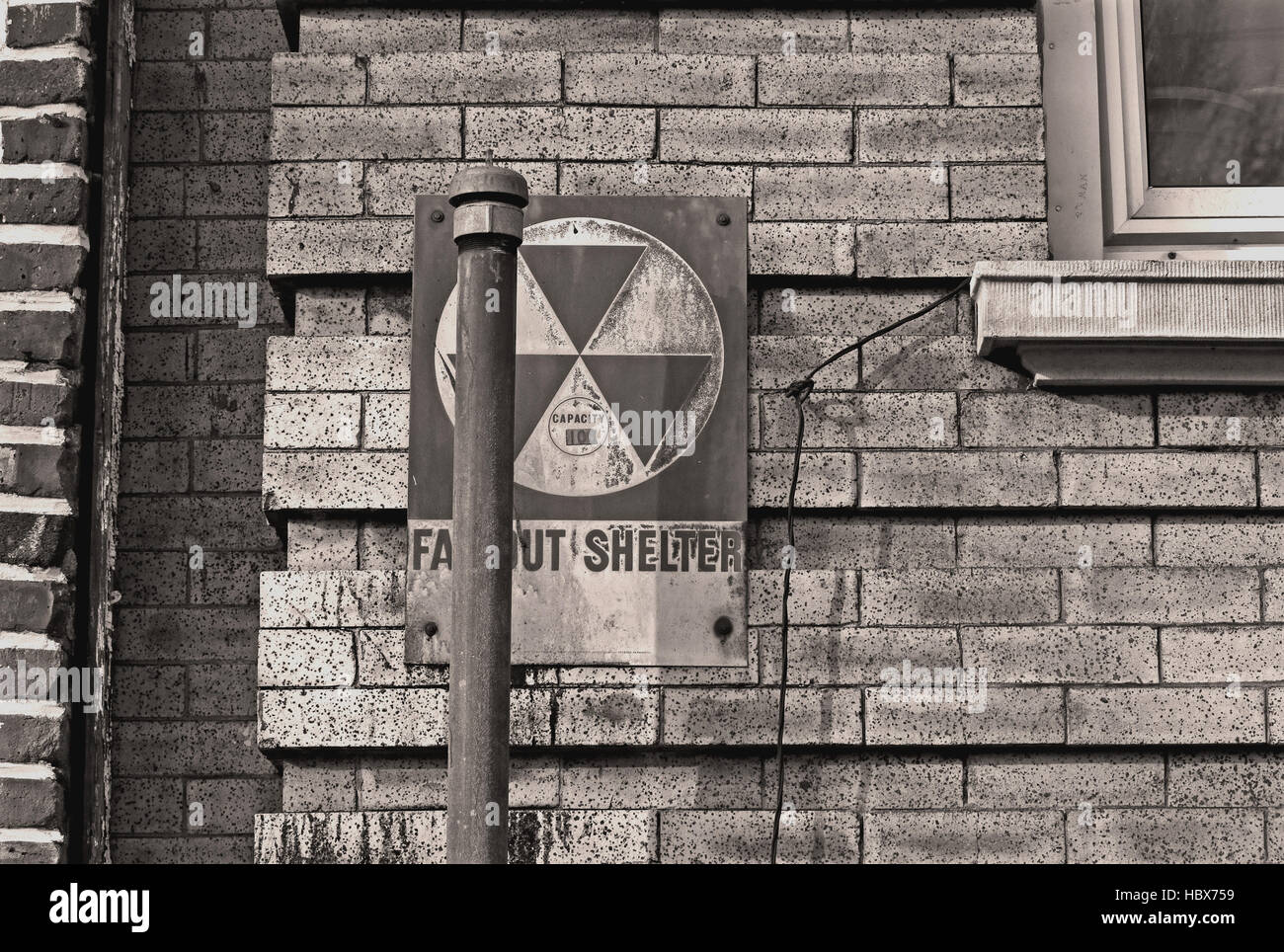 Fallout Shelter Sign Stock Photo - Alamy