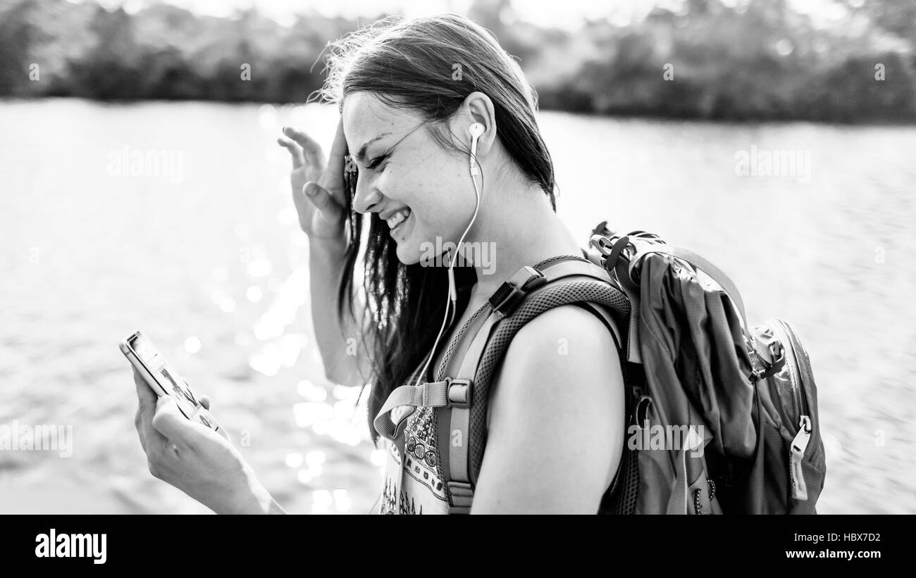 Adventure connecting Black and White Stock Photos & Images - Alamy
