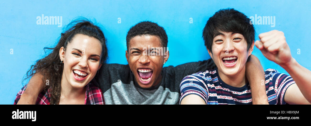 Diverse friends playing tennis hi-res stock photography and images - Alamy