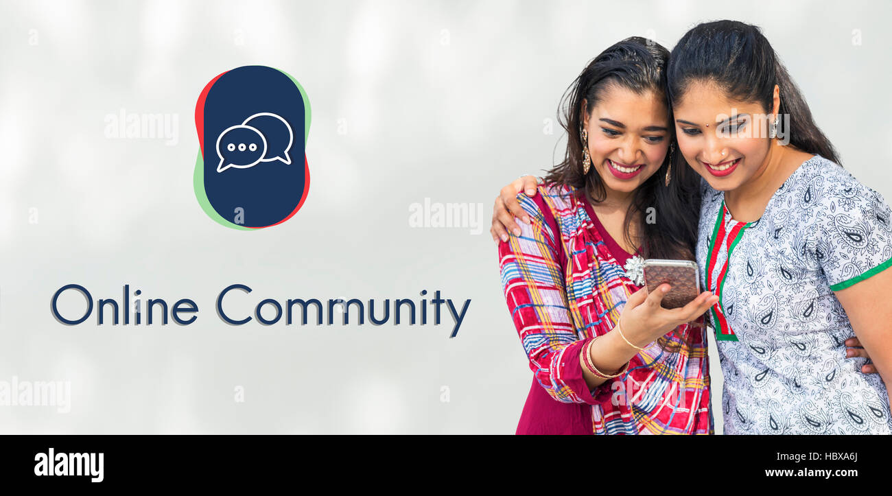 Online Community Interacting Connect Concept Stock Photo - Alamy