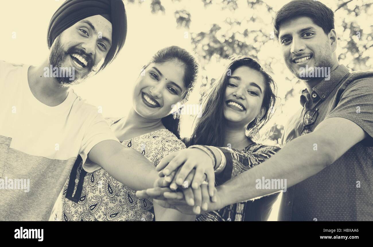 Indian Ethnicity Park Companionship Friend Concept Stock Photo - Alamy