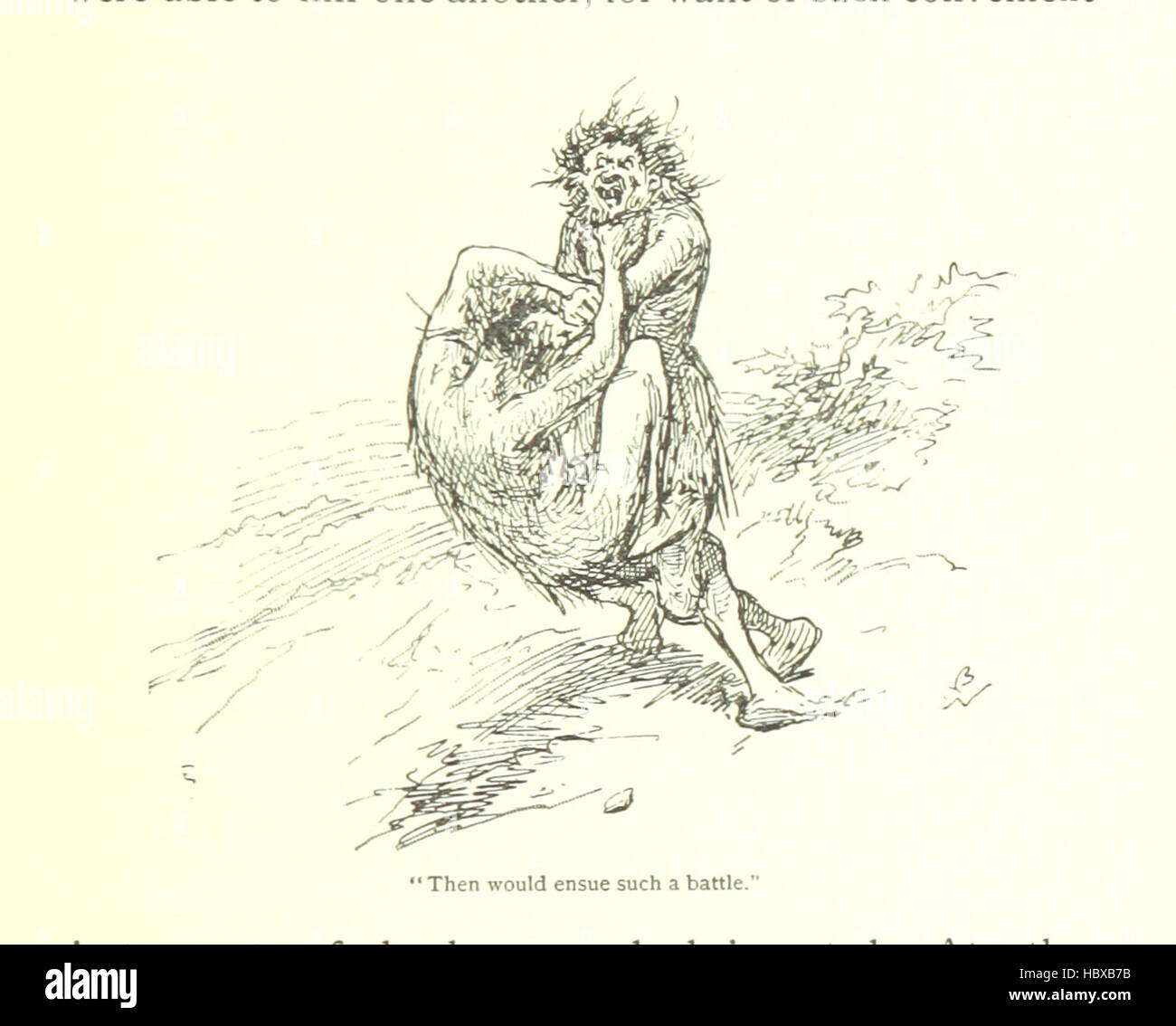 The image depicts scenes from Gulliver's Travels, including Lilliput ...
