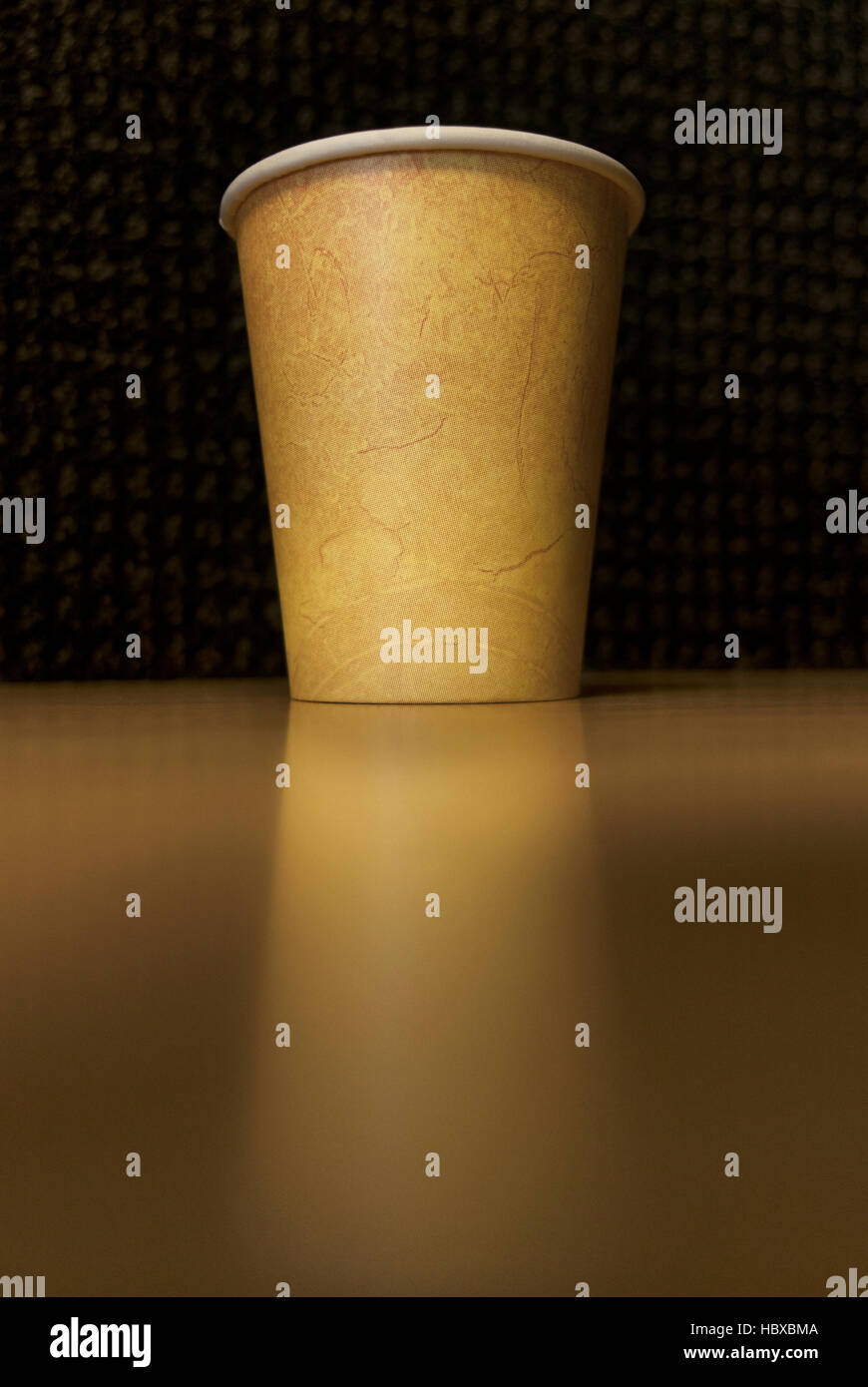 Coffee cup on a table with copy space Stock Photo - Alamy