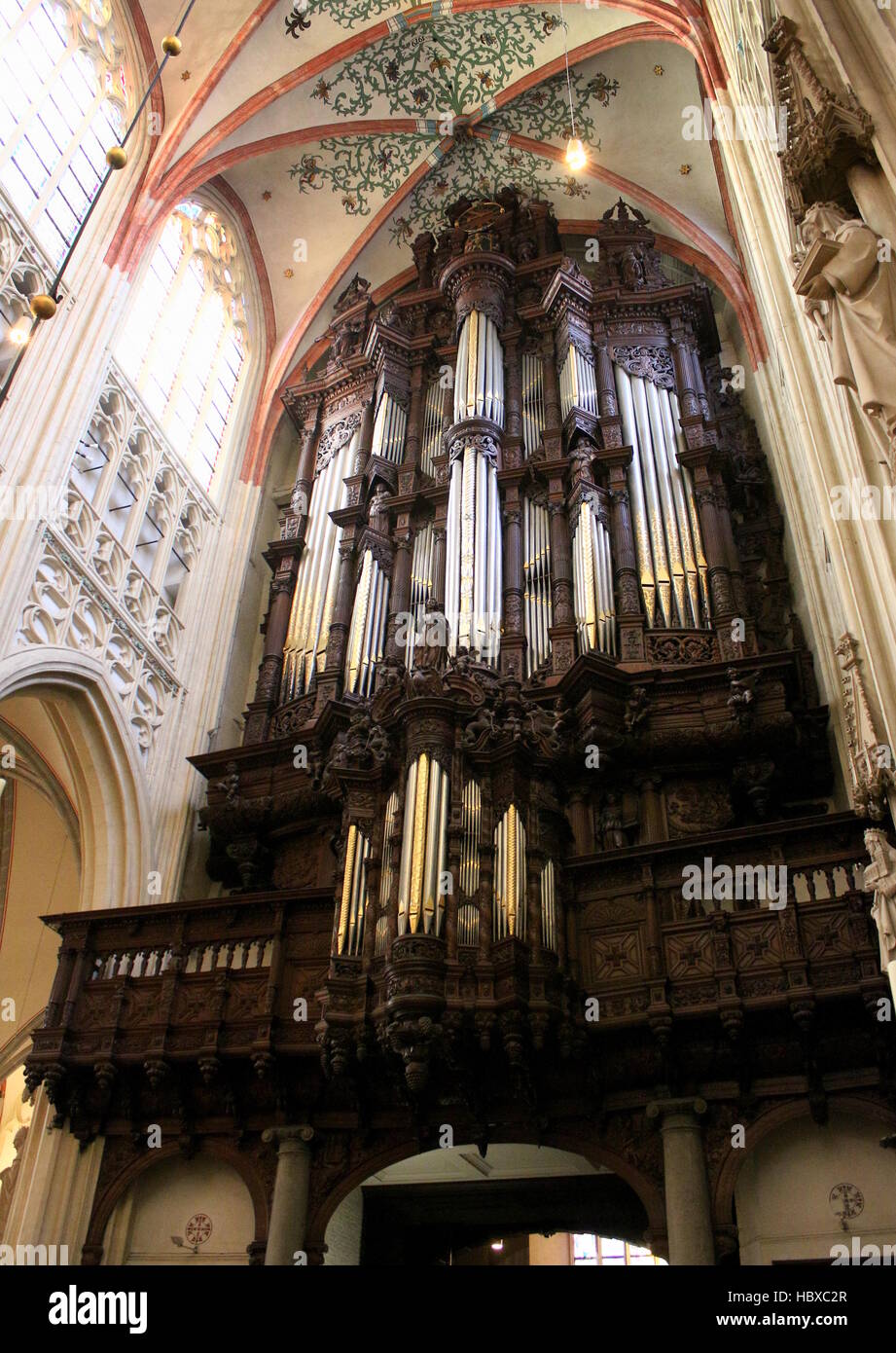 Magnificent 17th century organ in medieval Sint-Janskathedraal (St ...