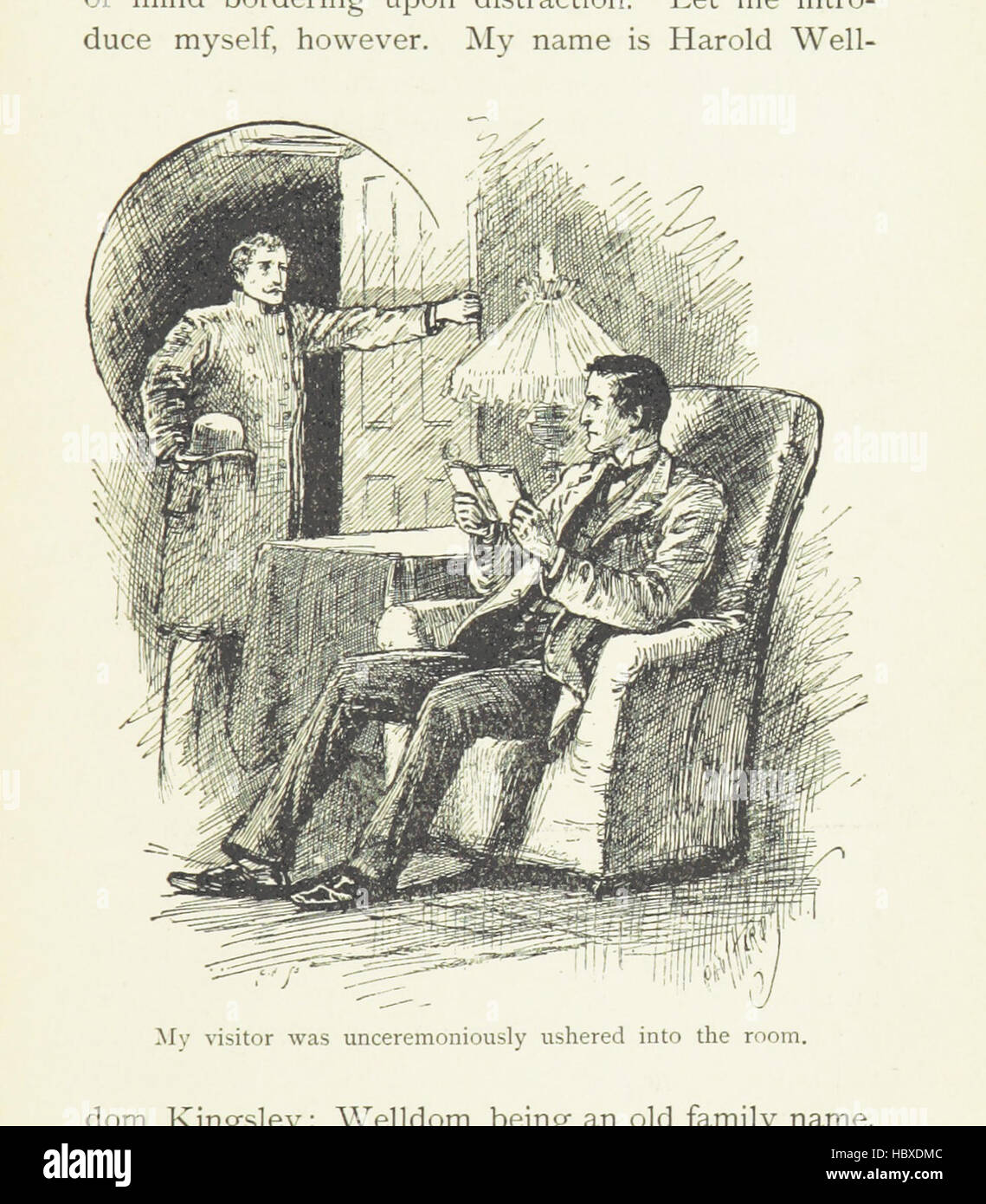 Illustration from 'From Clue to Capture' showing detectives, suspects ...
