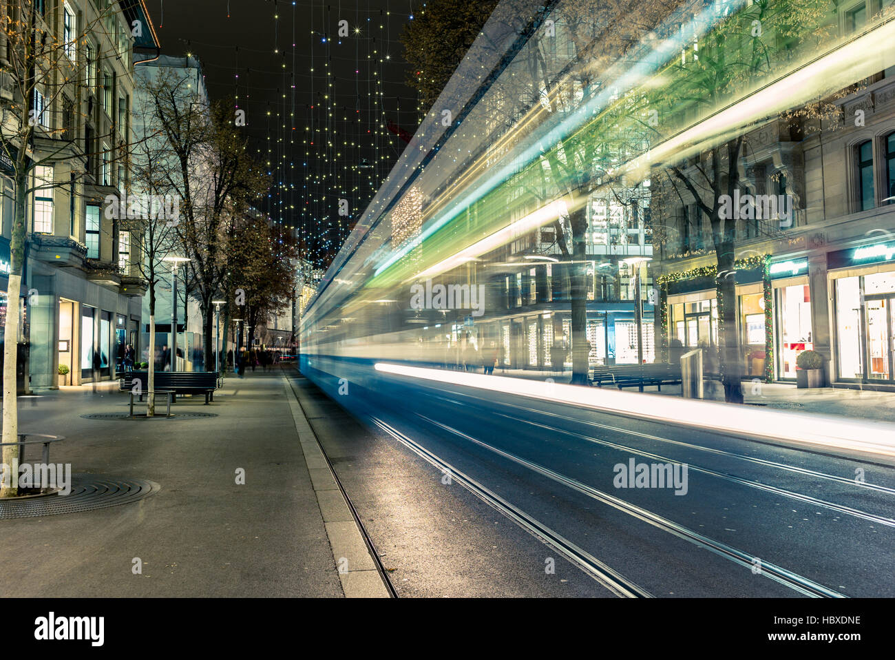 Bahnhofstrasse zurich winter hi-res stock photography and images - Alamy