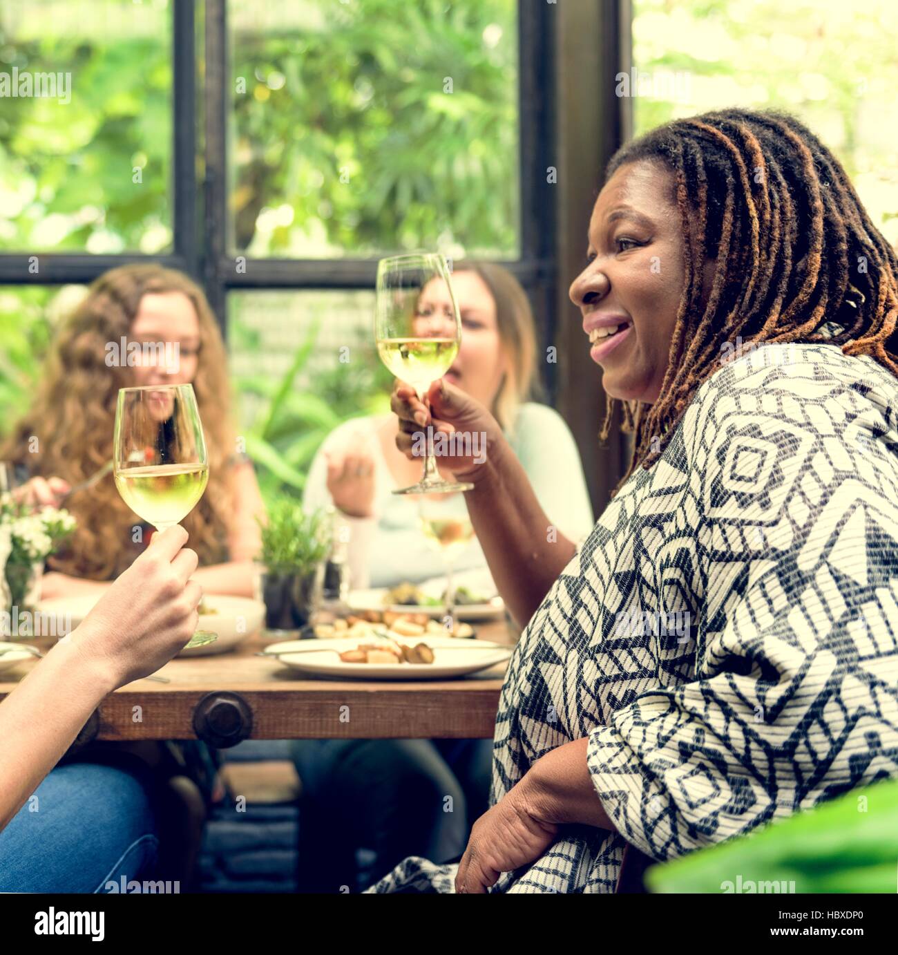 Women Communication Dinner Together Concept Stock Photo - Alamy