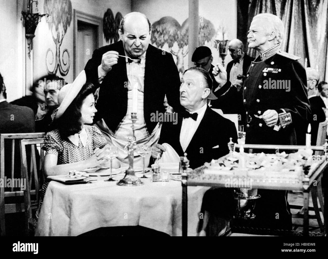 GIVE US THE MOON, from left: Jean Simmons, Max Bacon, Frank Cellier ...