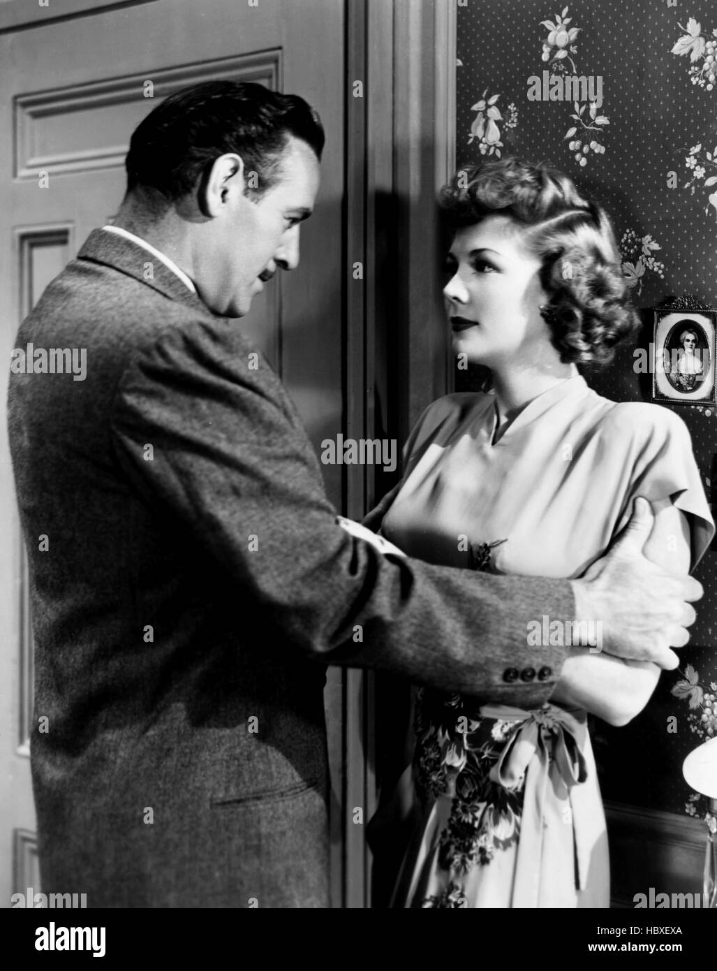 THE GIRL WHO DARED, from left, Roy Barcroft, Veda Ann Borg, 1944 Stock ...