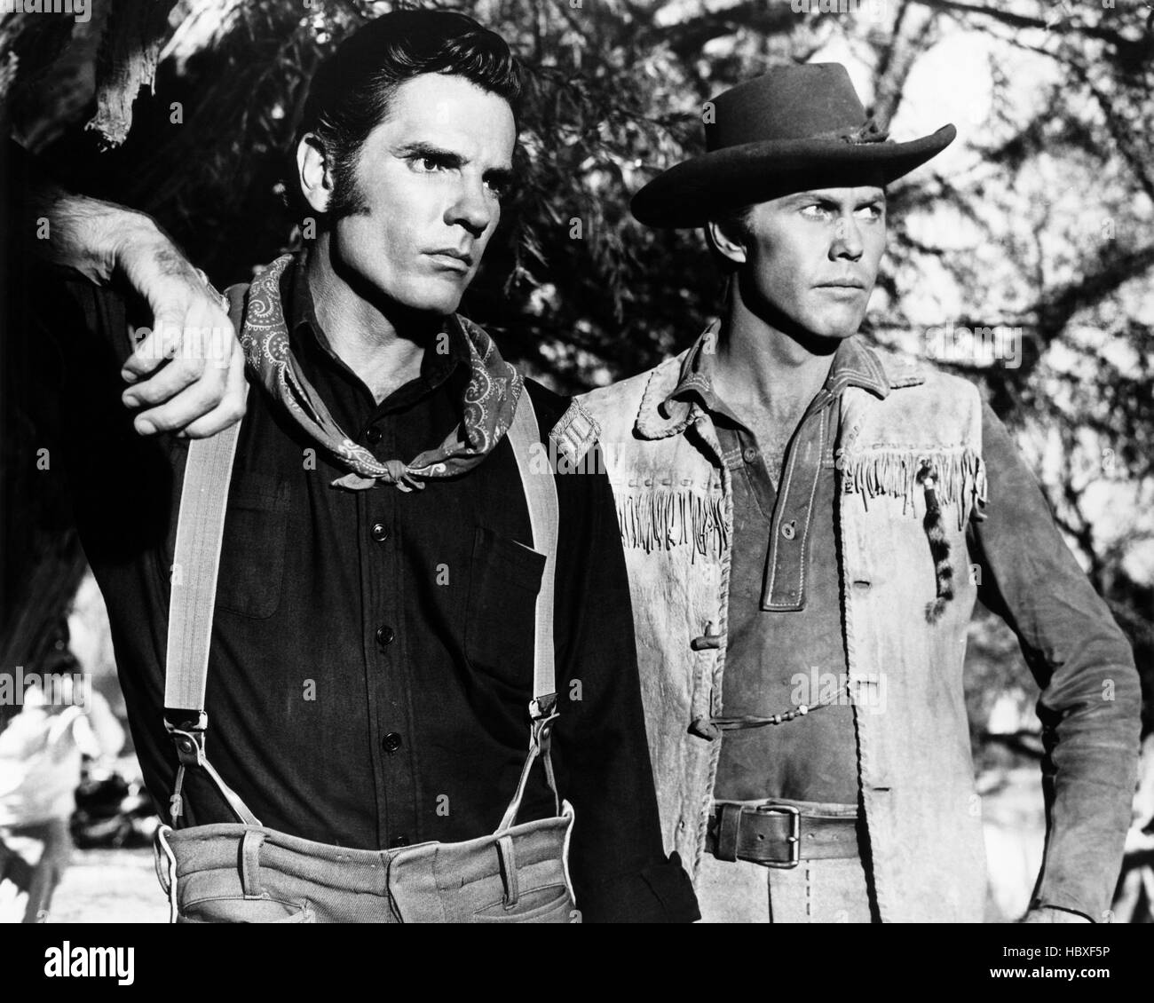 THE GLORY GUYS, from left, Tom Tryon, Harve Presnell, 1965 Stock Photo ...