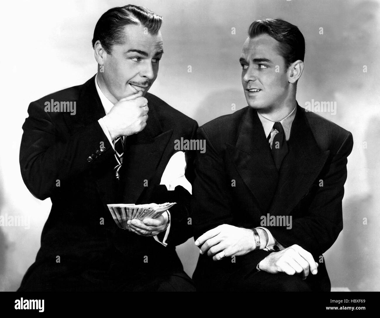 THE GLASS KEY, Brian Donlevy, Alan Ladd, 1942, money Stock Photo - Alamy