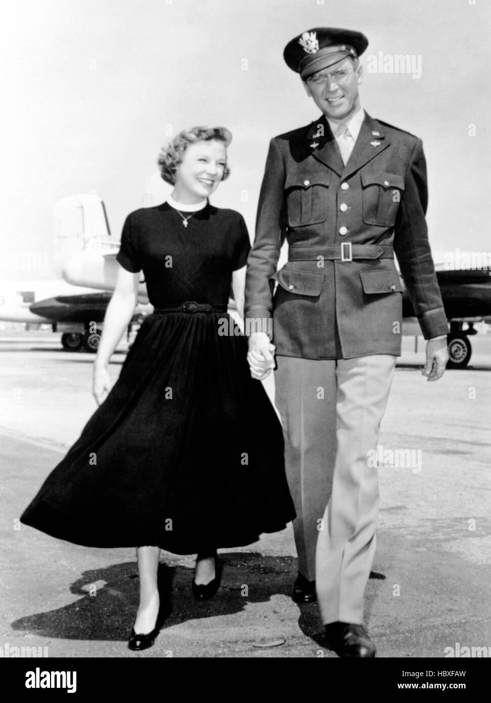 THE GLENN MILLER STORY, from left, June Allyson, James Stewart, 1954 ...