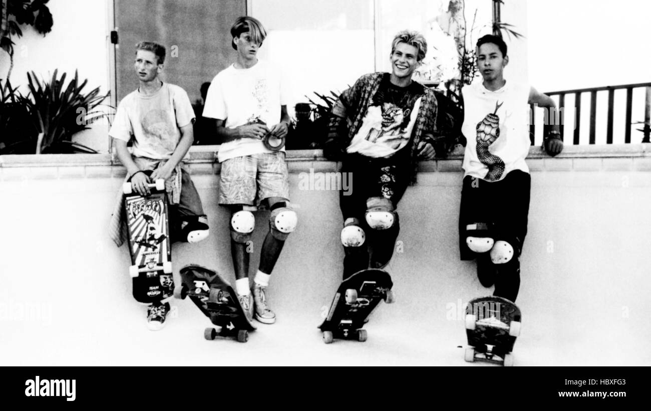 GLEAMING THE CUBE, from left, Max Perlich, Tony Hawk, Christian Slater ...